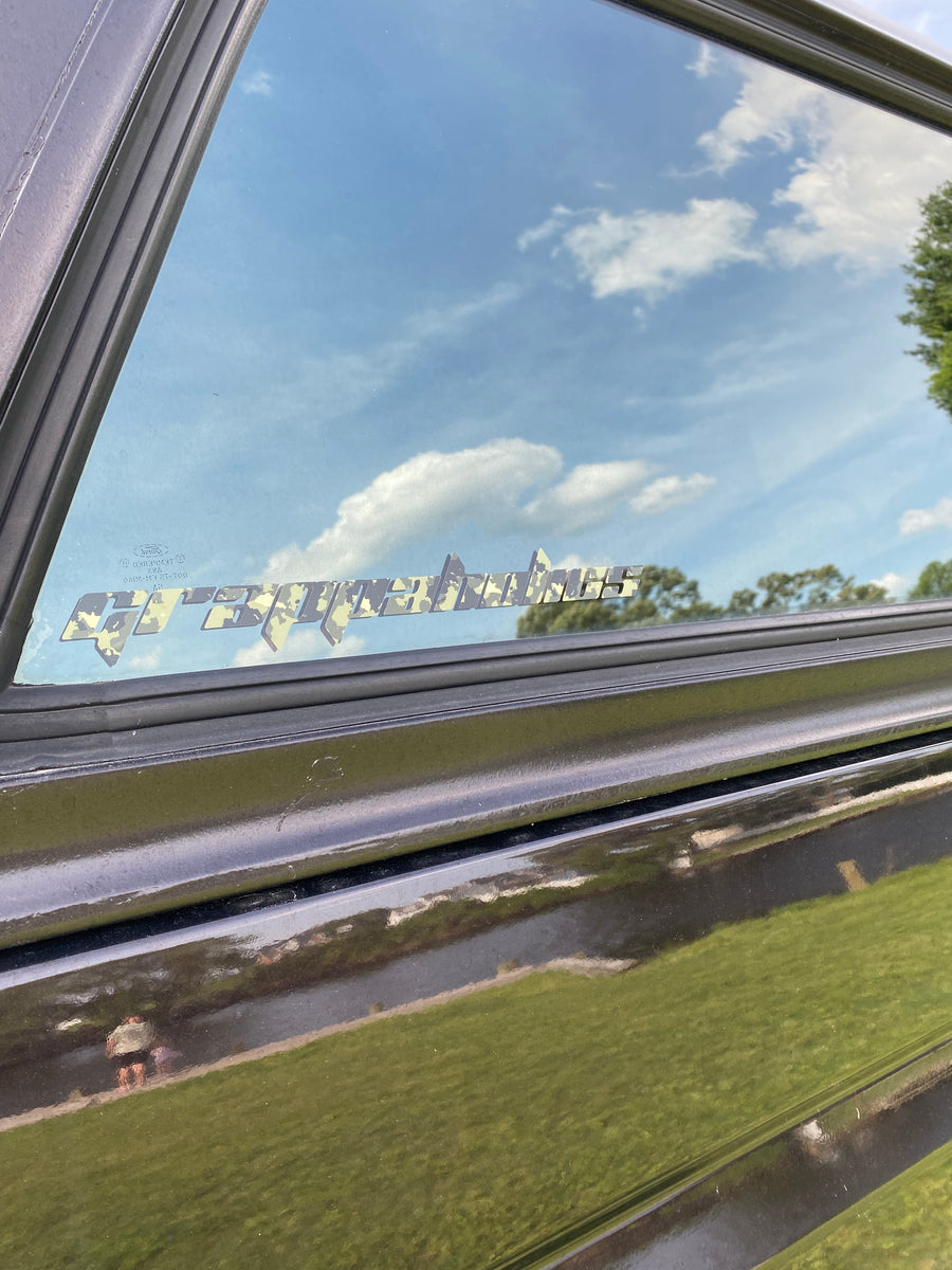 Grappaholics™ Camo Decal 11x1.5in – GRAPPAHOLICS